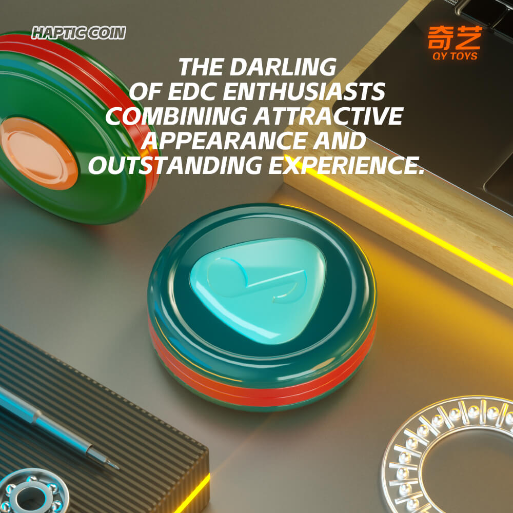 QiYi Haptic Coin Button - blue | CubeNation