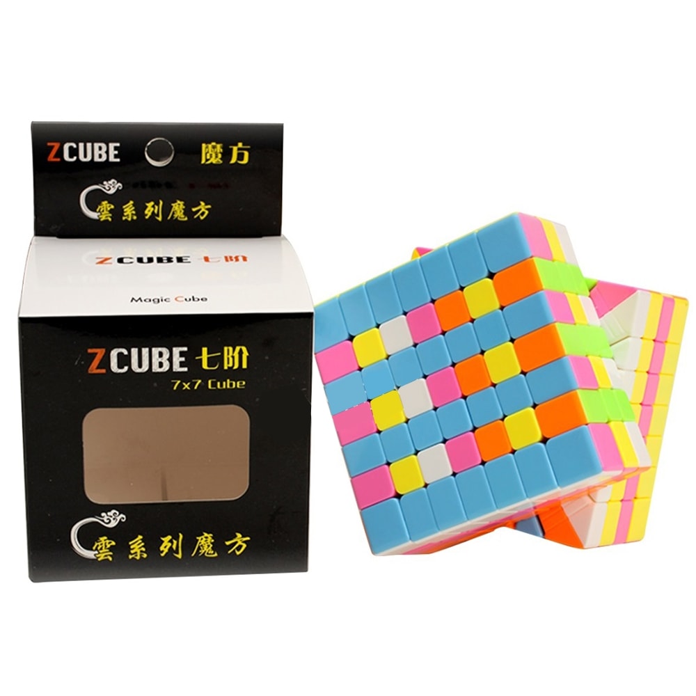 Z-Cube 7x7x7 with z-bright Z-stickers - Transparent | CubeNation