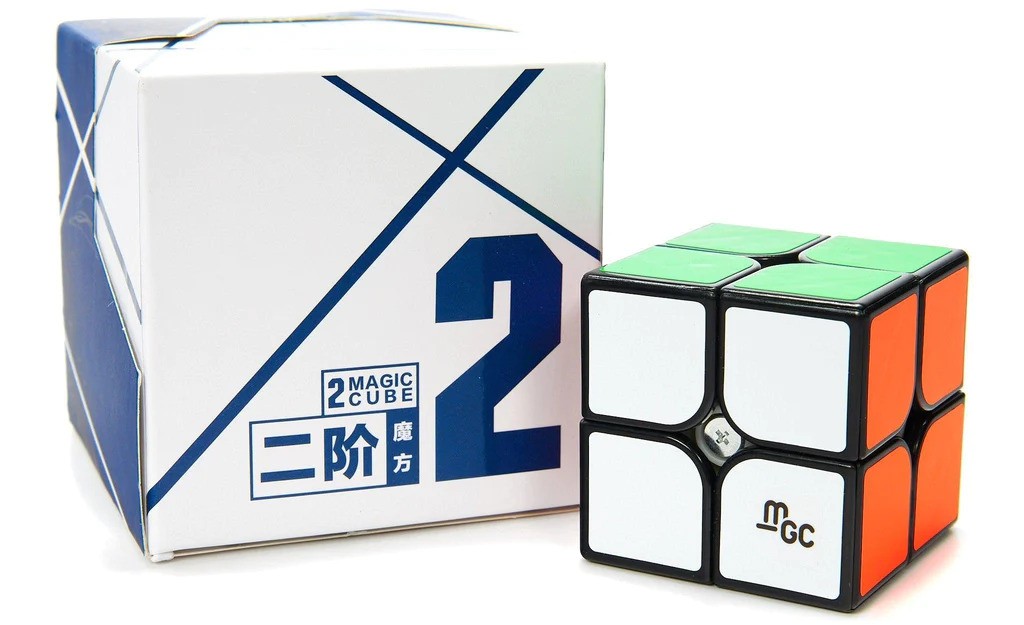YJ MGC 2x2 Magnetic Cube - Black | CubeNation