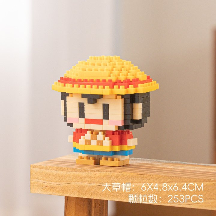 One Piece Monkey D. Luffy - Mini Lego blocks | CubeNation
