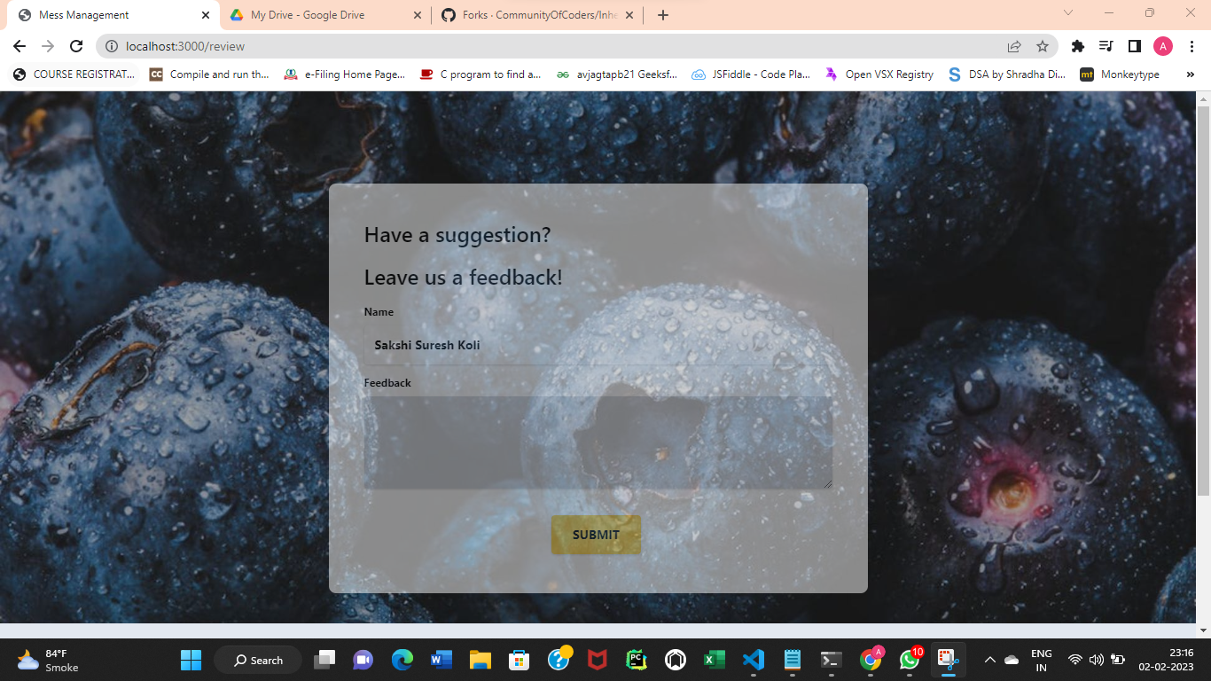 GitHub - anupjmane4038/Mess-Management: The website focuses on ...