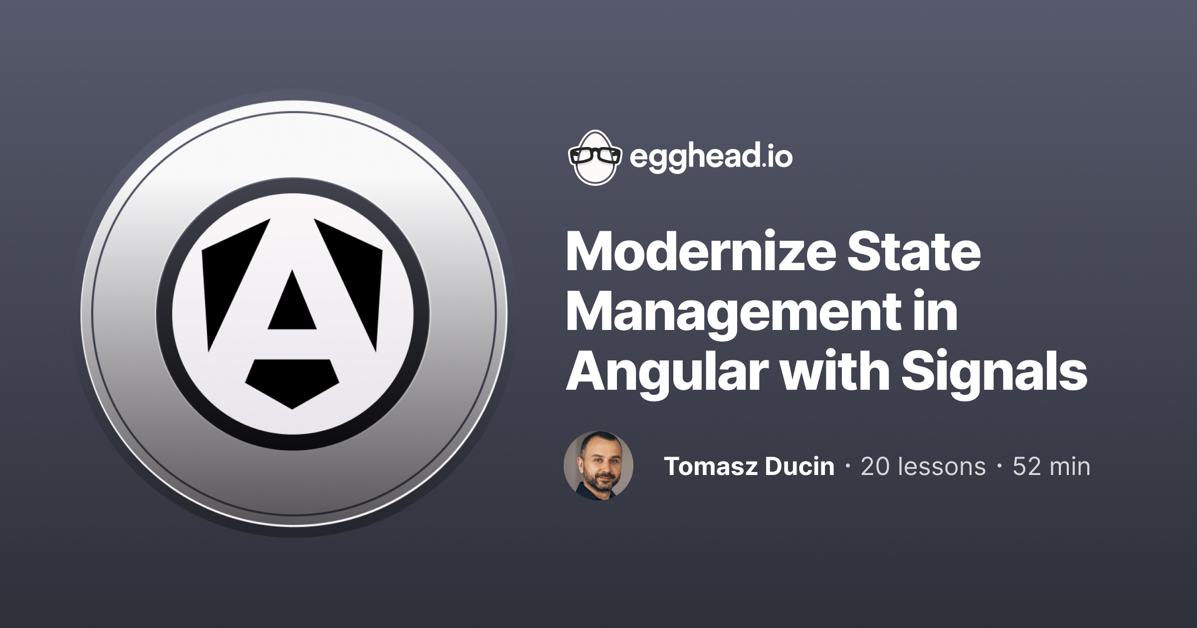 Modernize State Management in Angular with Signals | egghead.io