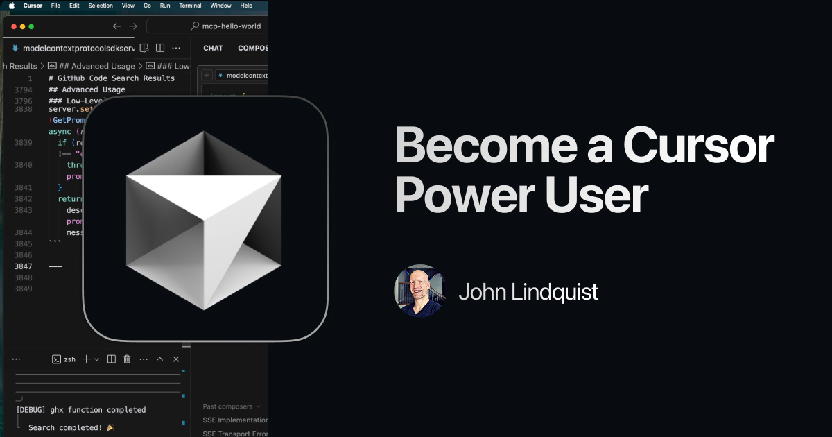 Become a Cursor Power User | egghead.io