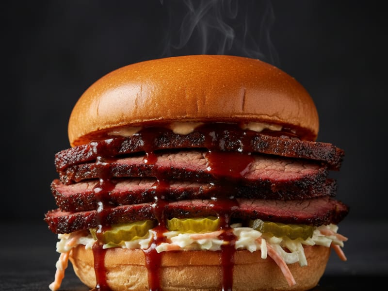 Beef Brisket Stack | TEXAS SMOKER | St. James' STACK | Food Marketplace ...
