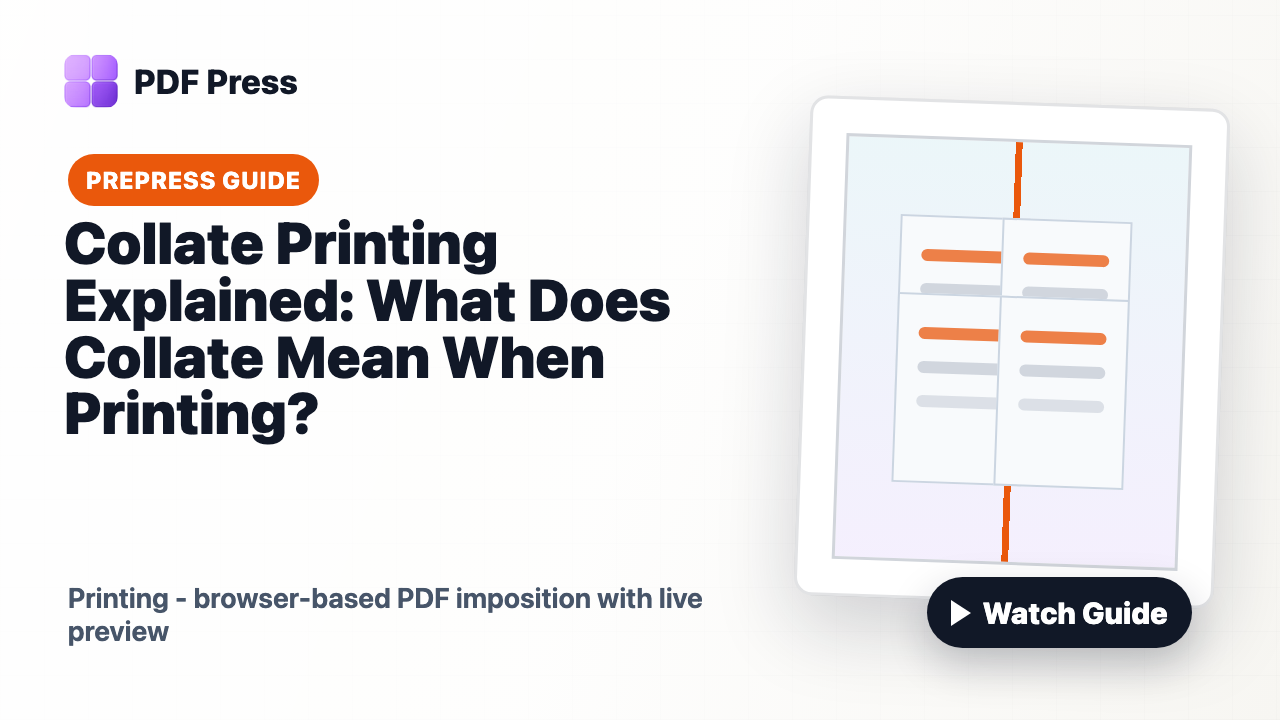 Collate Printing Explained: What Does Collate Mean When Printing? | PDF ...