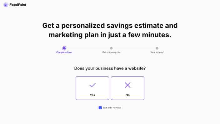 Engage your customers with interactive forms | Heyflow