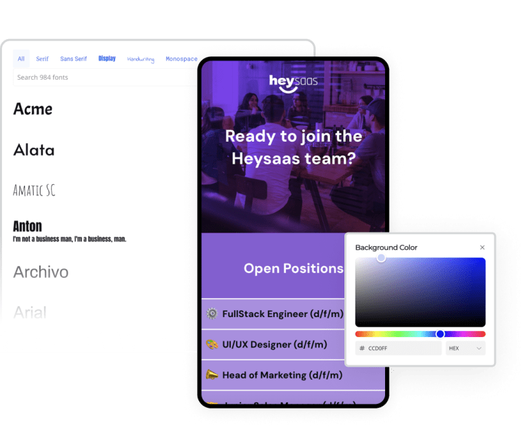 Recruit top talent with a winning candidate experience | Heyflow