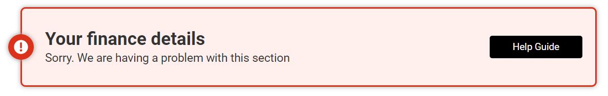 Enrolment portal error message | Wayfinder