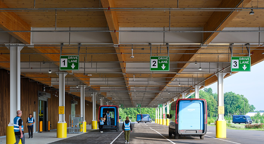 Amazon Delivery Station DII5 - Mass Timber WIN Project | WoodWorks ...