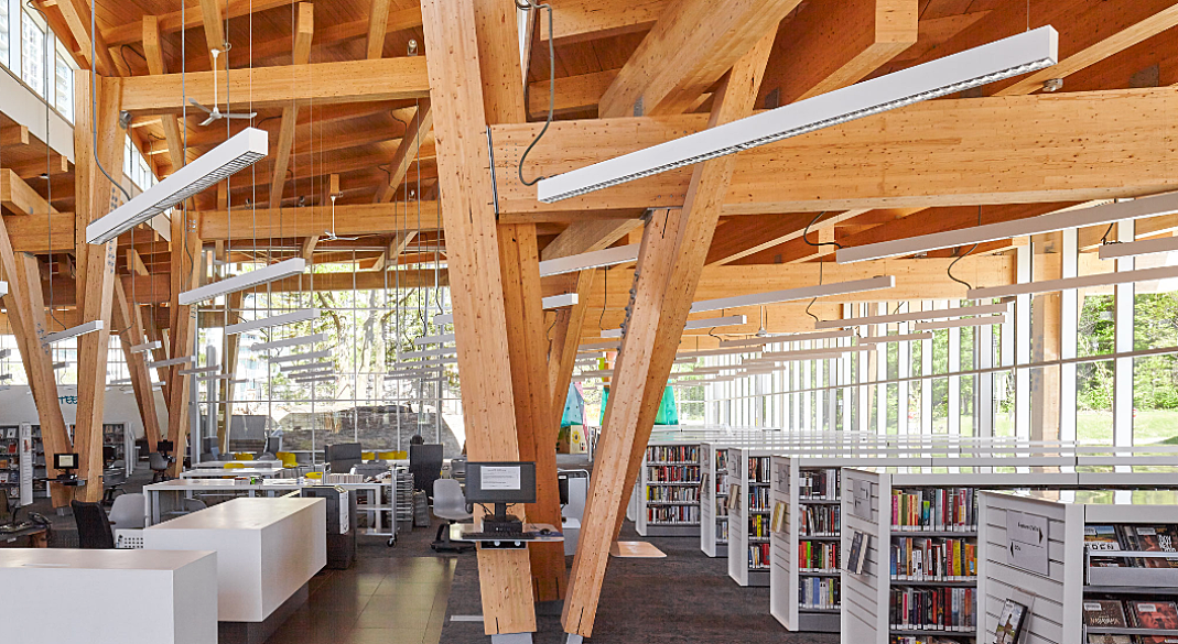 Scarborough Civic Centre Library - Mass Timber WIN Project | WoodWorks ...