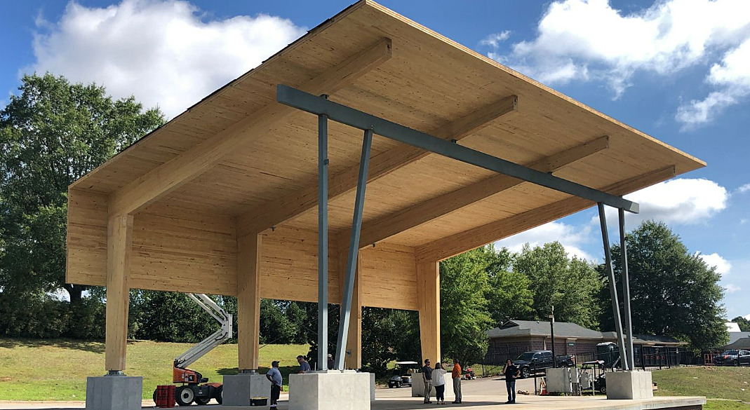 William A. Floyd Amphitheater - Mass Timber WIN Project | WoodWorks ...