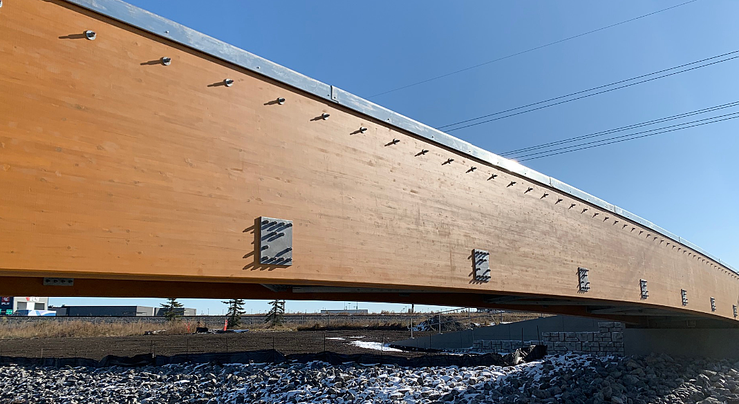 Laycock Park Pedestrian Bridge - Mass Timber WIN Project | WoodWorks ...