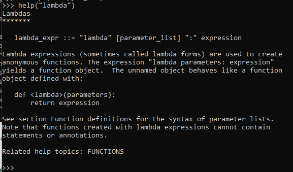 Keywords In Python