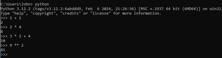 The Python Interpreter