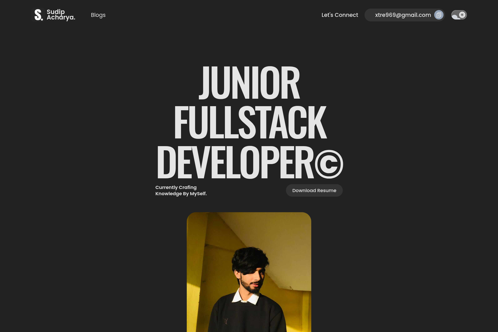 Sudip Acharya | Full-Stack Developer