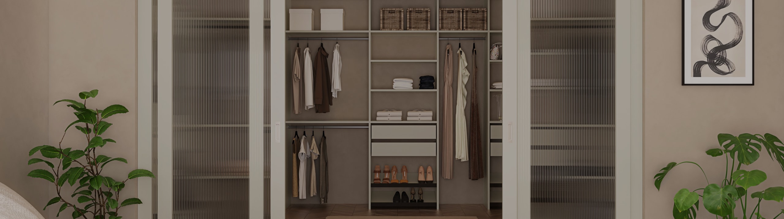 Skydedøre til garderobe – Invita | INVITA