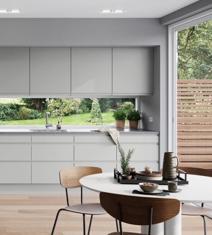 Magnora lys grå - modell med integrerte grep | Norema | Norema