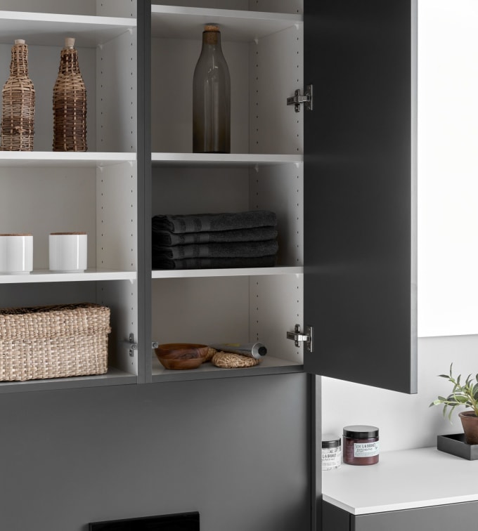 Athena Lavagrå badeværelse | Invita