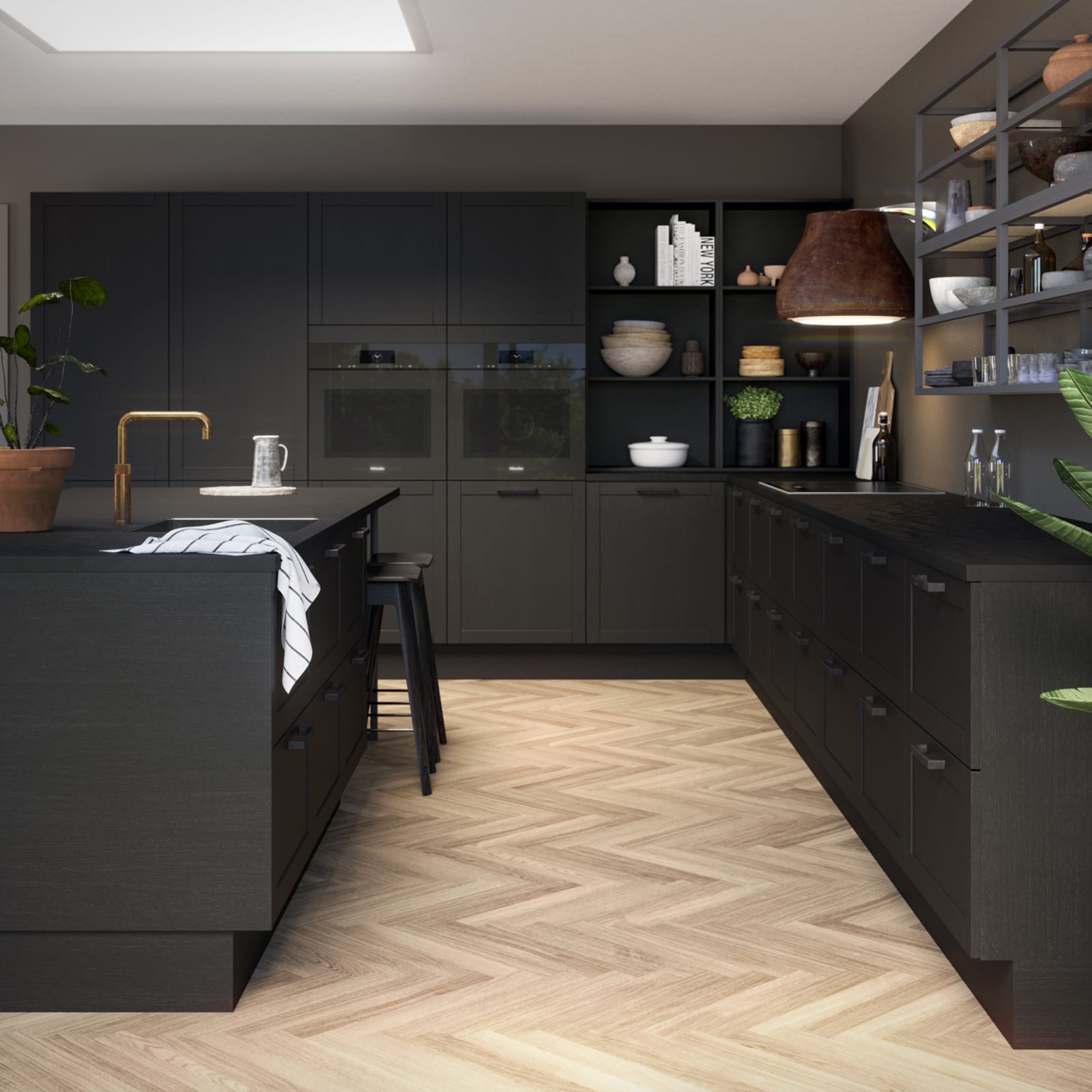 Køkkentrekanten - 3 linjer der sikrer god indretning | Invita