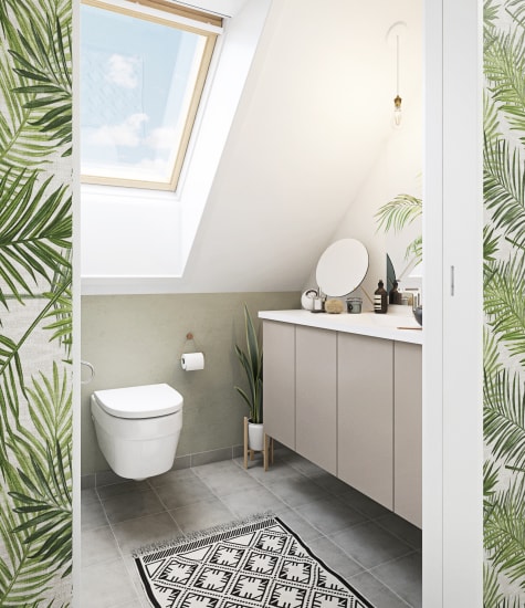 Moderna badrum för moderna hem: Modell Stockholm | HTH