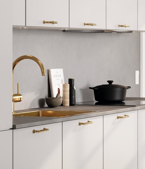 Klassisk kjøkken med rene linjer: Modell Glatt | HTH