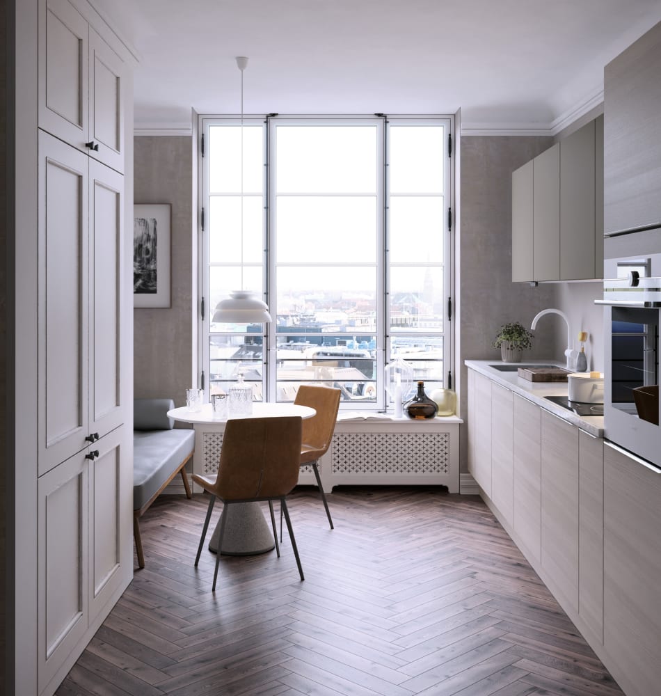 Egetræskøkken med et smukt look: Focus Finér | HTH