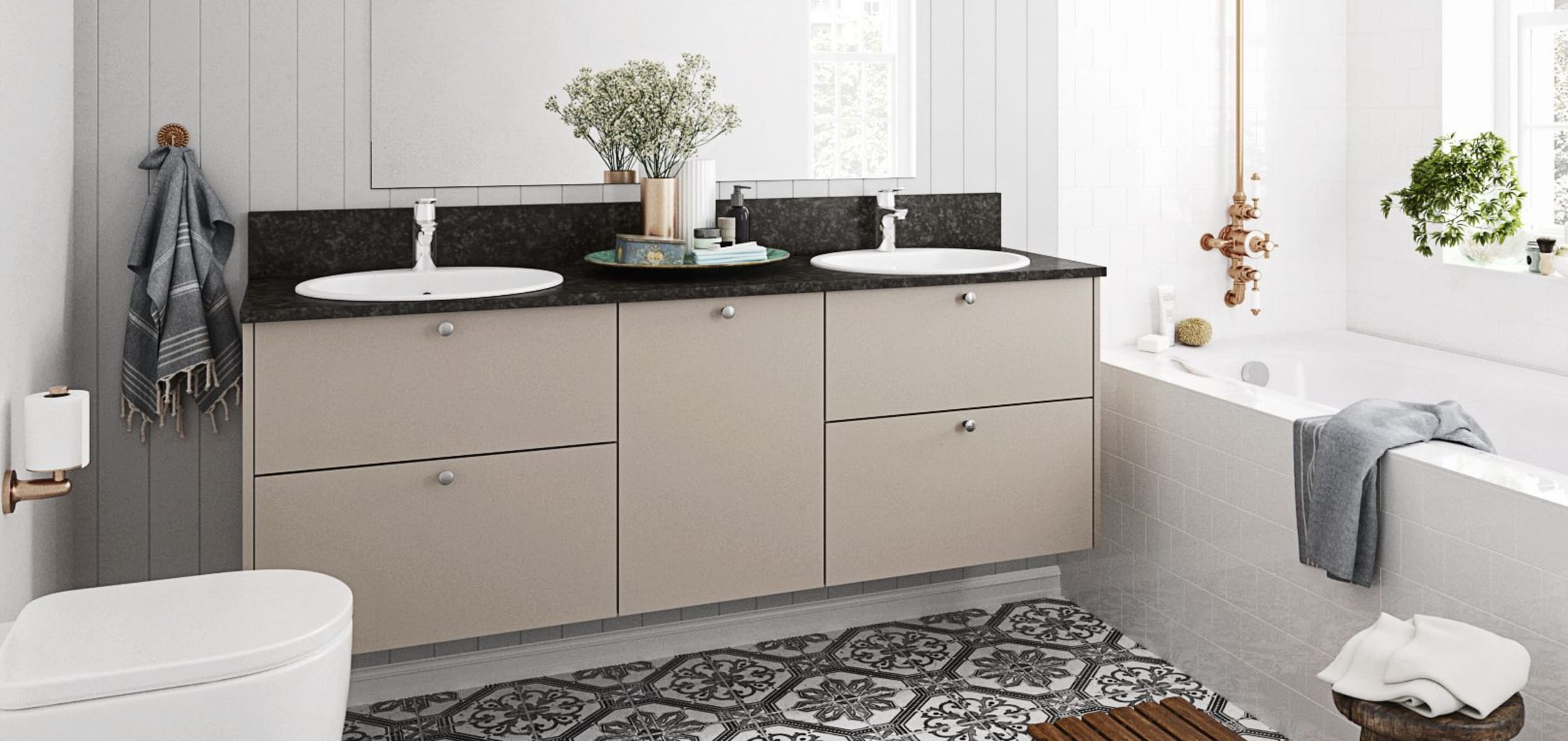 Moderna badrum för moderna hem: Modell Stockholm | HTH