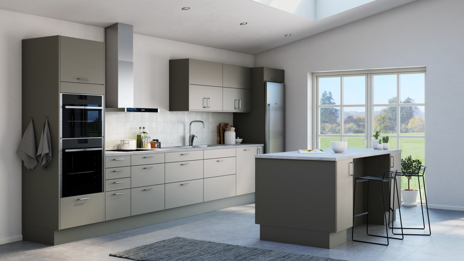 Arkitekt Plus Tall | Stilrent kök i grönt design | Marbodal