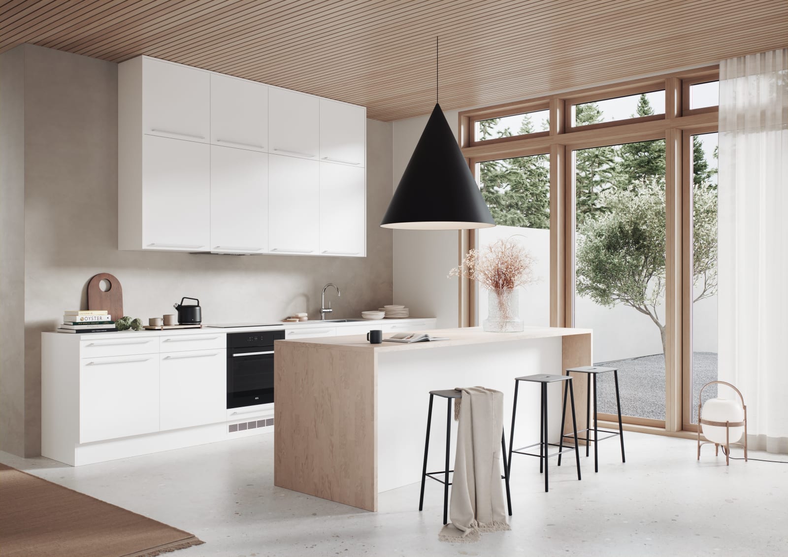 Sol - moderne modell med slette fronter | Norema