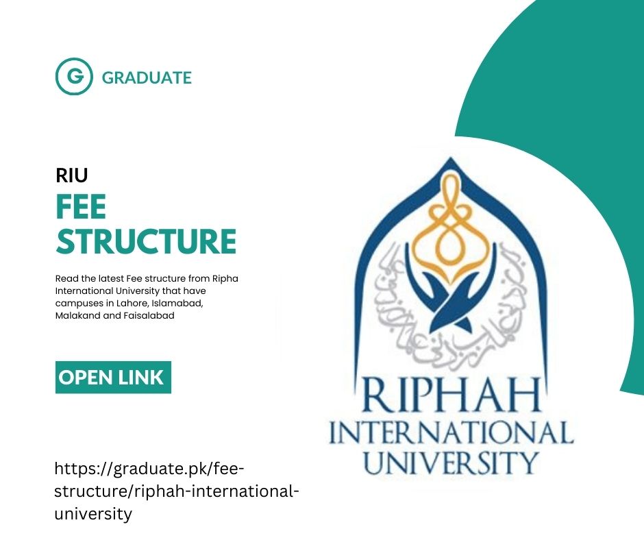 Riphah University Fee Structure 2024, Scholarships - Graduate