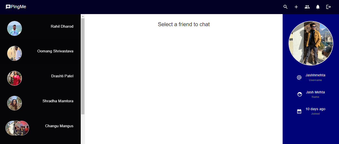 GitHub - Jashhmehta/Pingme-Frontend: PingME is a real-time chat application built with the MERN ...