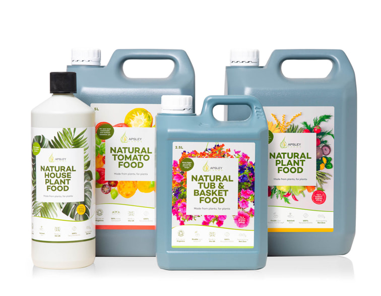 Apsley Farms' natural plant food range at the trade shows this year