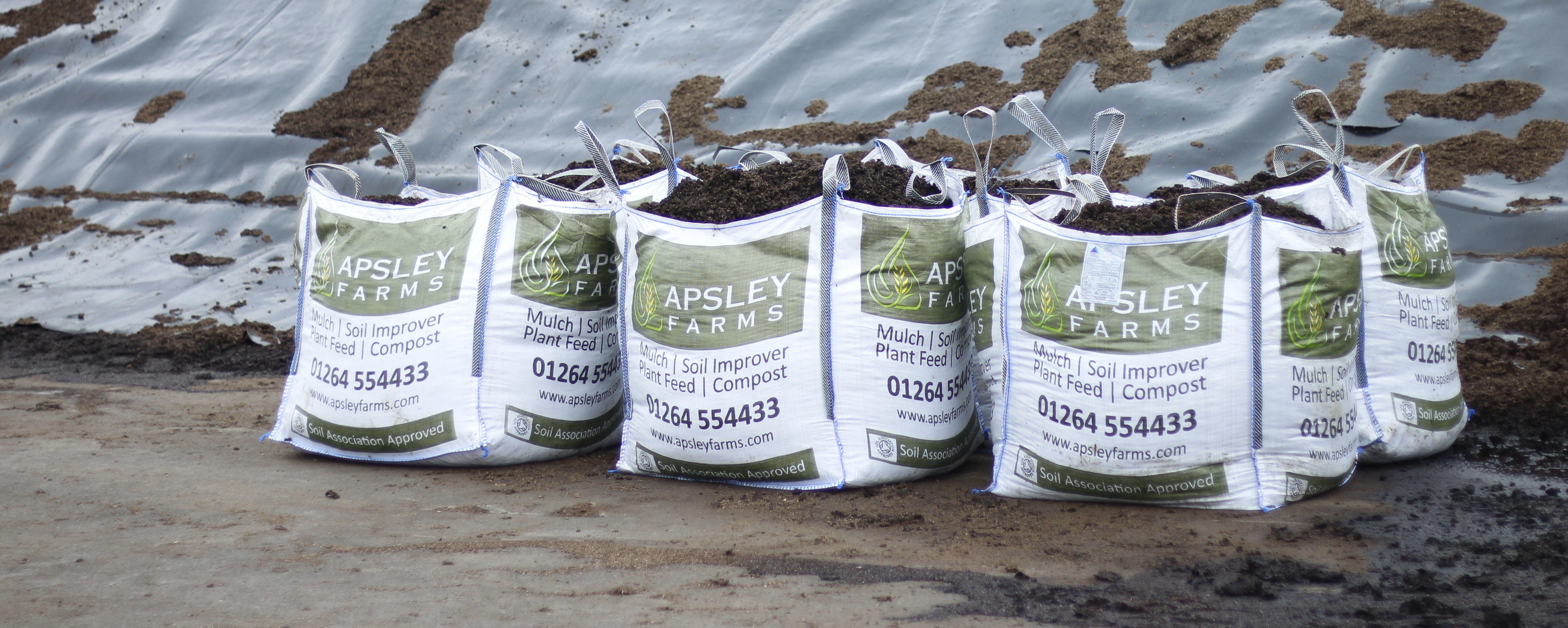 Mulch and liquid fertiliser