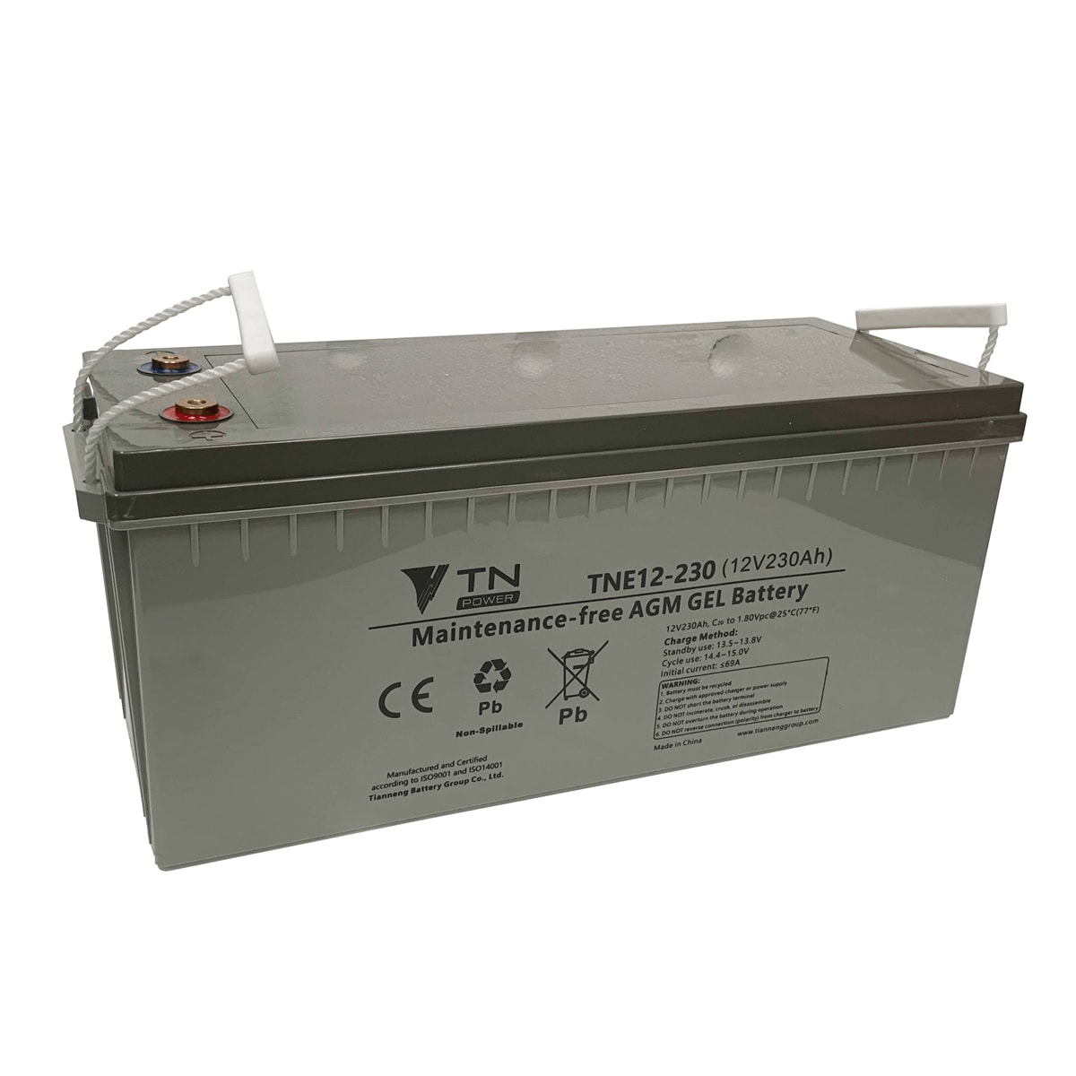 TN Power 230Ah AGM Deep Cycle Leisure Battery - 12V