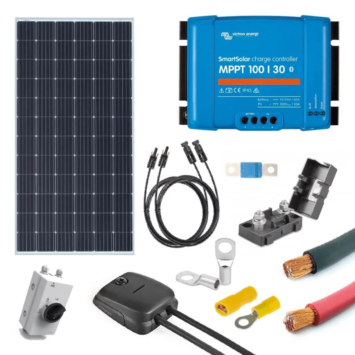 360W Solar Panel Kit – Includes Victron MPPT & 360W Rigid Panel