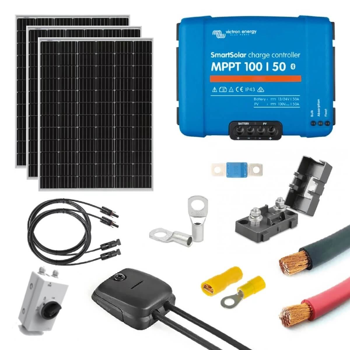 600W Solar Panel Kit - Includes Victron MPPT & 3x 200W Rigid ...