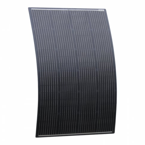150W Black Semi-Flexible Solar Panel (Rear Junction Box) - nohma.com