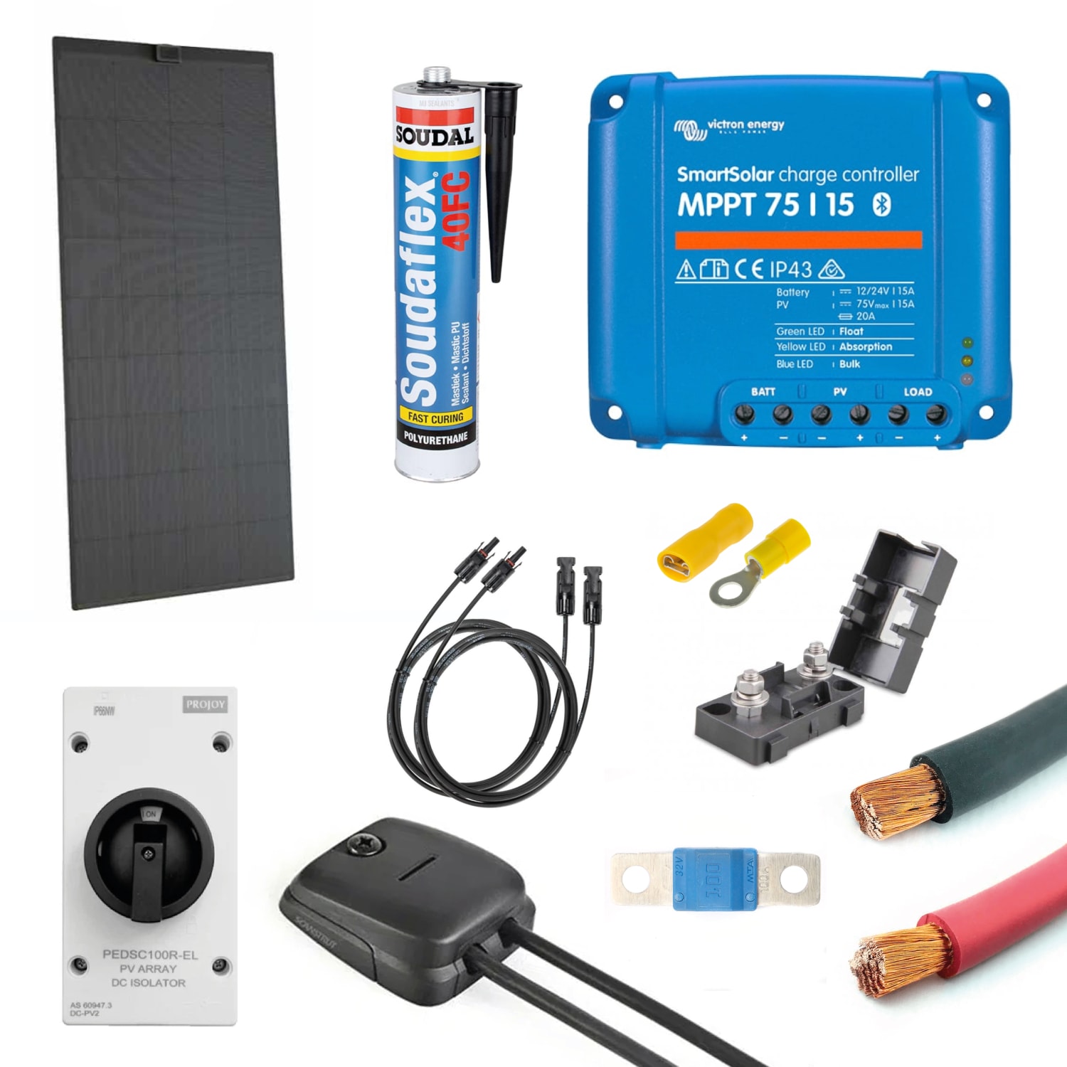 200W Flexible Solar Panel Kit - nohma.com, off-grid electrics ⚡