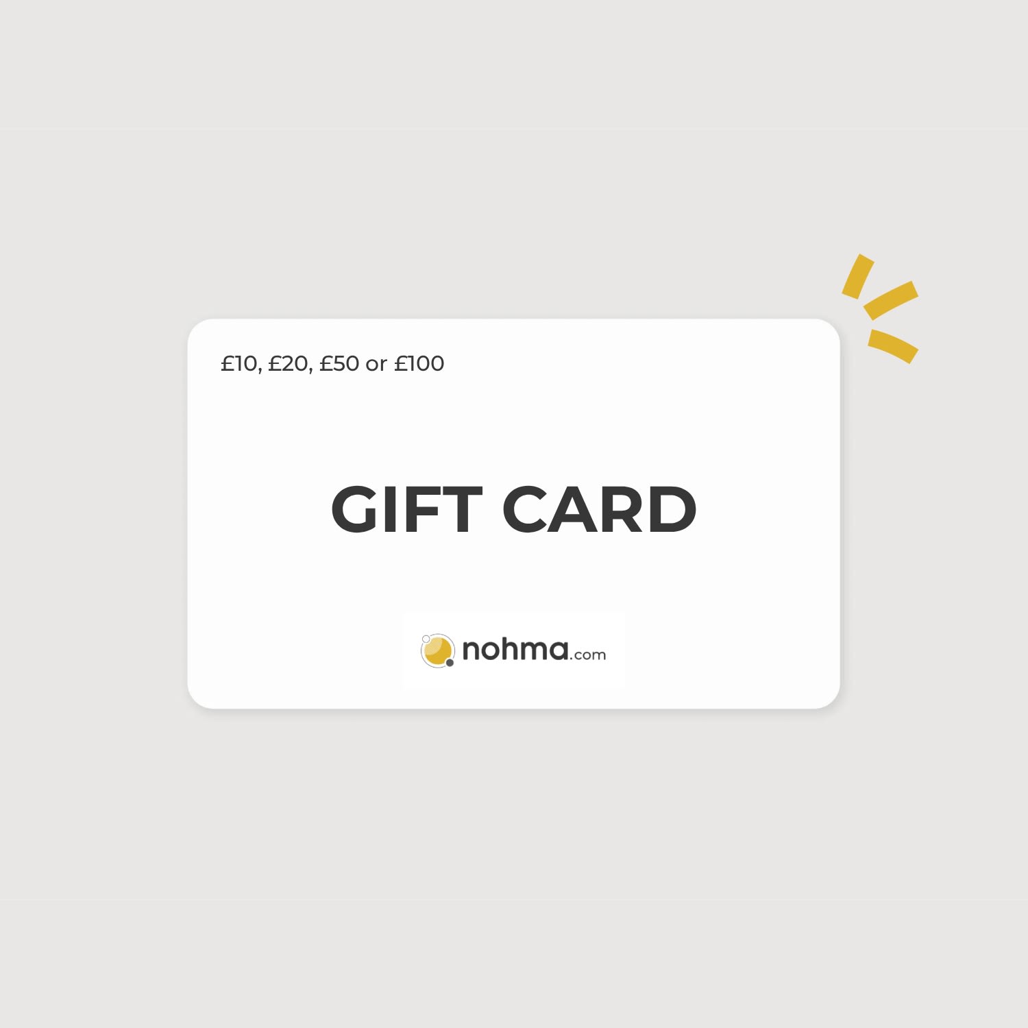 Nohma gift card - nohma.com, off-grid electrics ⚡