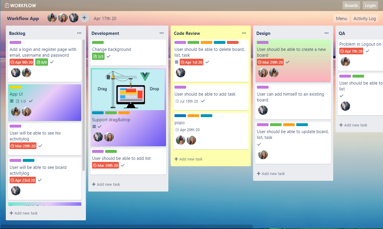 GitHub - LianHirsh/Workflow: Trallo-based task management system. The system uses the Kanban ...