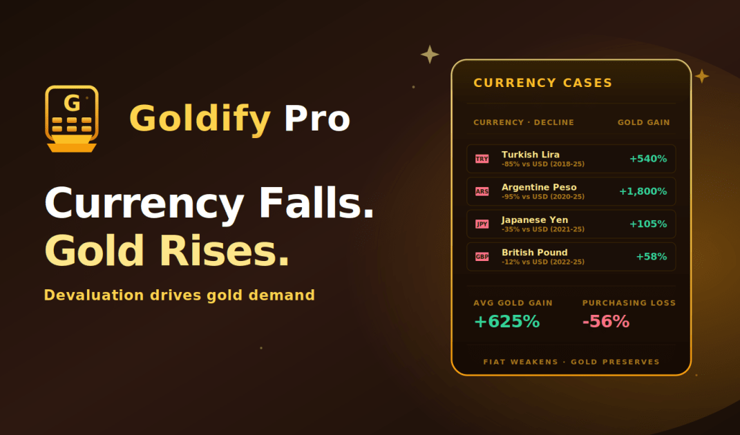 How Currency Devaluation Affects Gold Prices (25 Cases) | Goldify