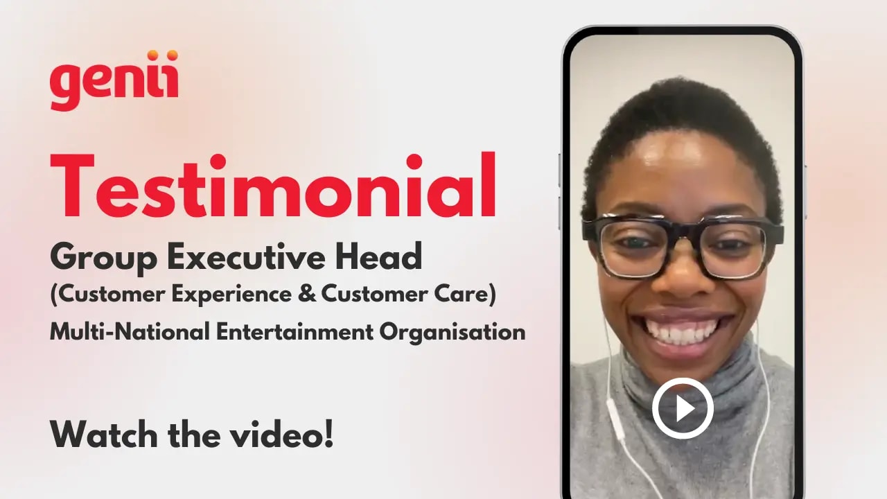 Testimonial from Group Executive Head - Genii Analytics