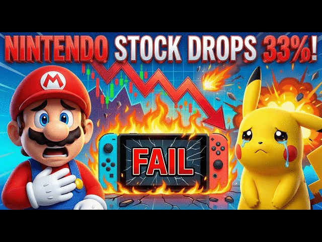 Nintendo Stock DROPS 33%! Is the Switch 2 is FAILING? | Clownfish TV ...