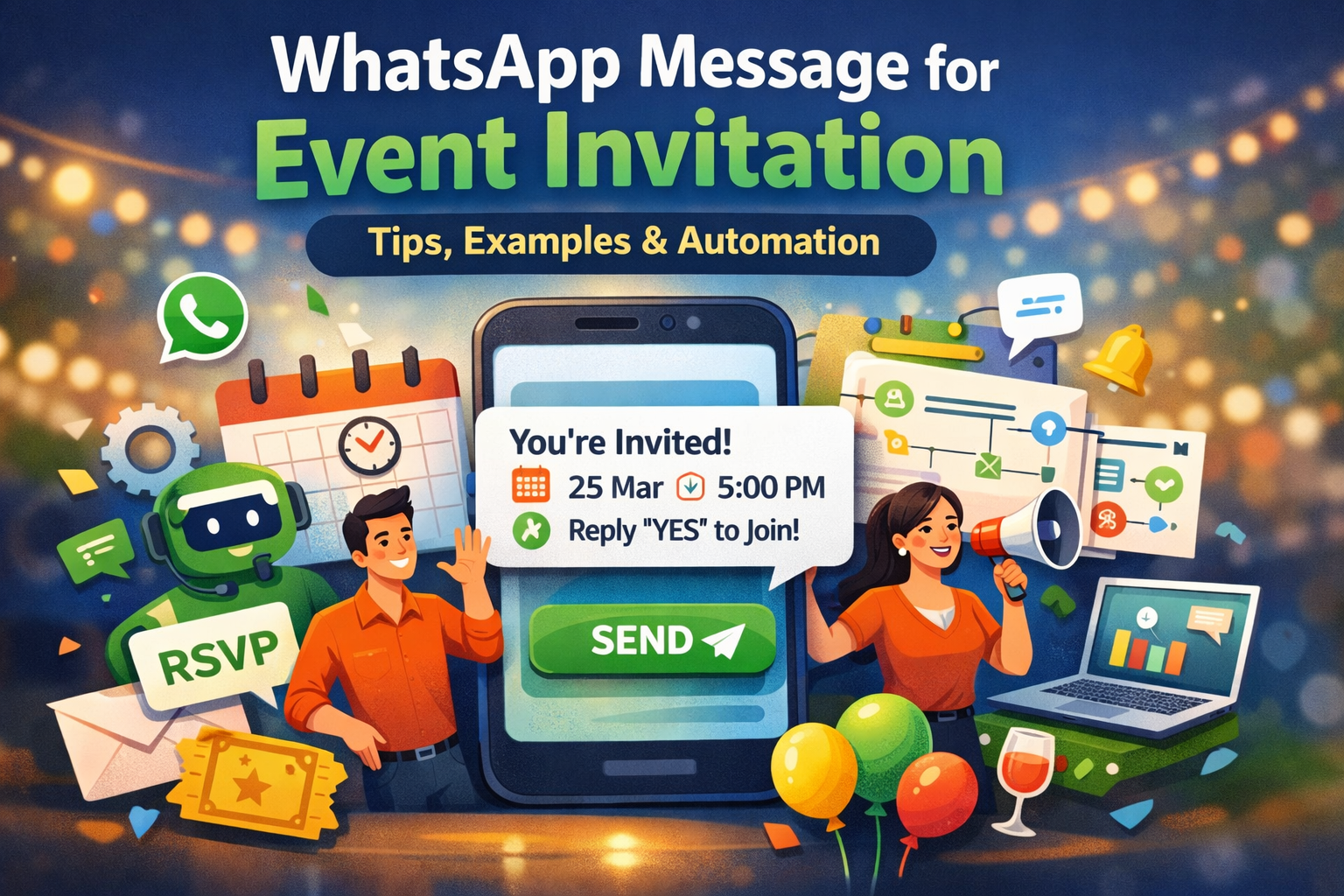 WhatsApp Message for Event Invitation: Examples & Tips | Chati