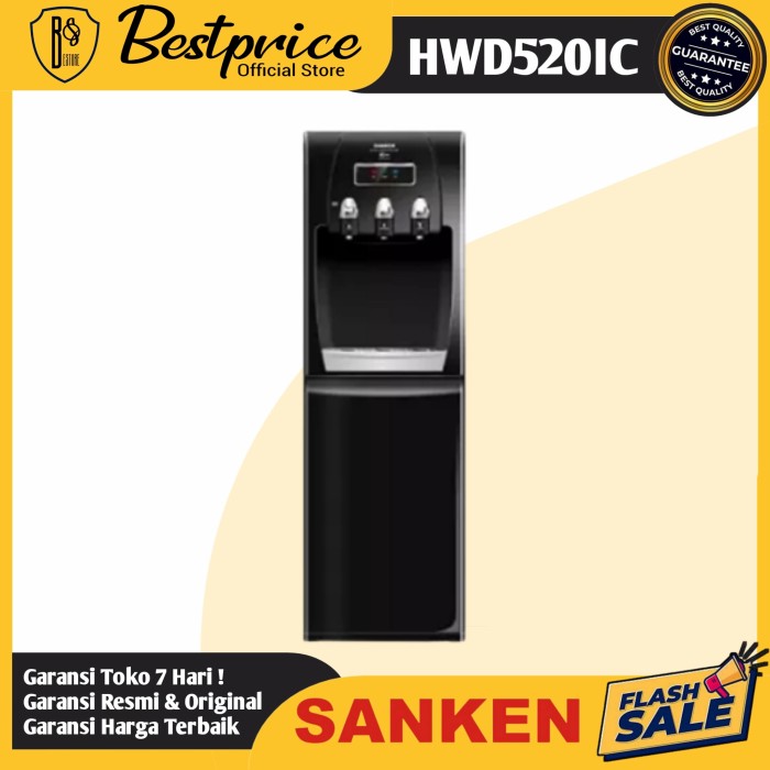 Jual DISPENSER GALON BAWAH SANKEN HWD-520IC HWD 520IC STAINLESS PIPE 3 ...