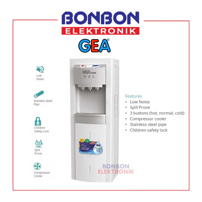 Jual GEA Dispenser Galon Atas MARS di Seller Siennaa Shop - Wanasari ...