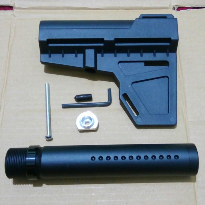 Jual tabung dan popor m4 ar15 kak shockwave blade aeg wgg jinming gen9 ...