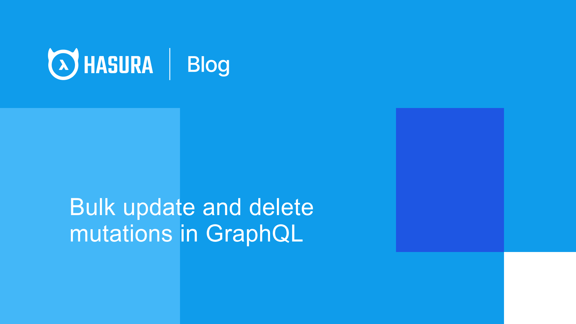 Learn all about bulk update and delete mutations in GraphQL