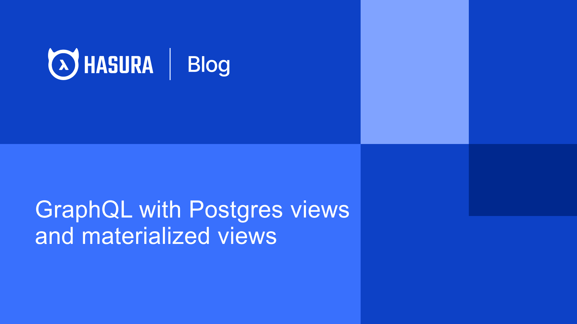 GraphQL with Postgres views and materialized views