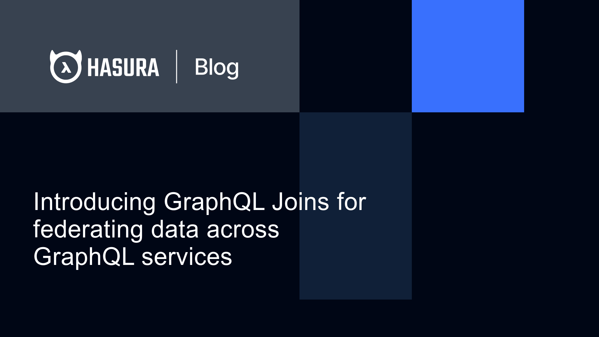 Introducing GraphQL Joins for federating data across GraphQL services